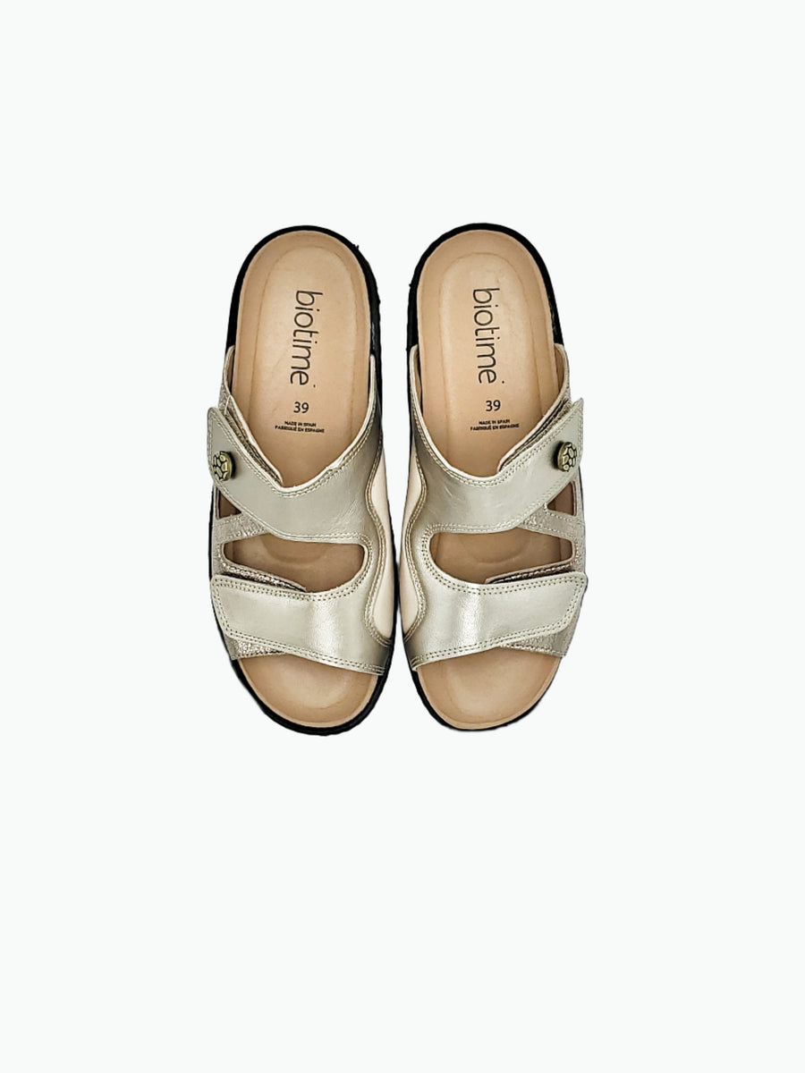 BioTime - Sandal (Gold) – Fabia Fine Shoes