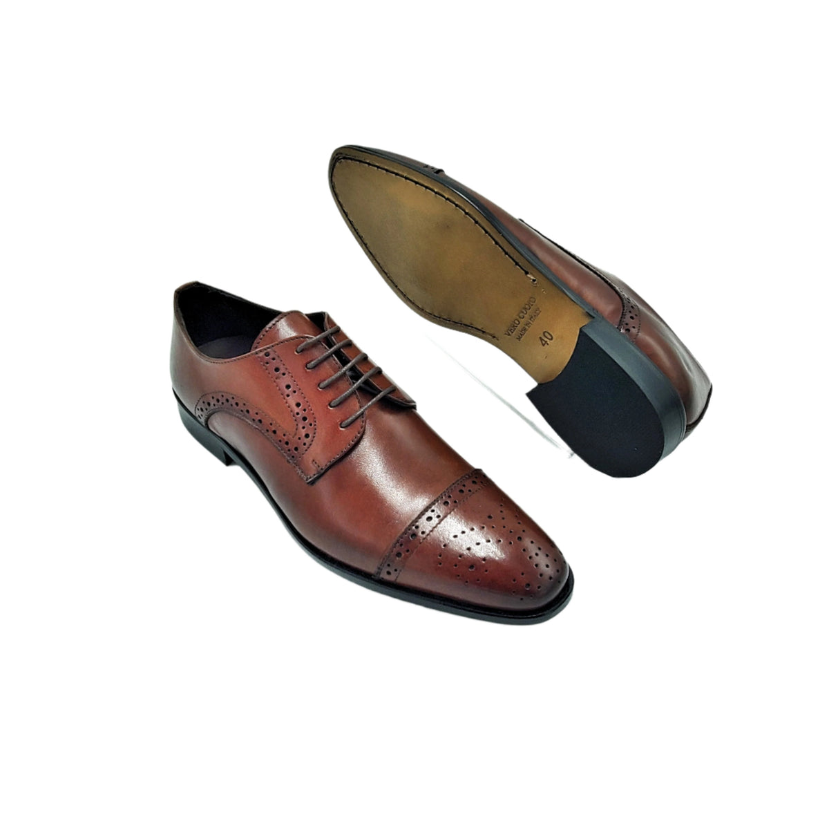 Franco Riva Shoes Debry Blake Stich (Brandy) vero cuoio – Fabia Fine Shoes