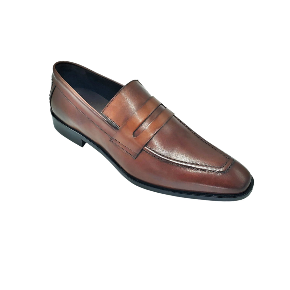 Franco Riva Shoes Loafer Blake Stich (Brandy) vero cuoio – Fabia Fine Shoes